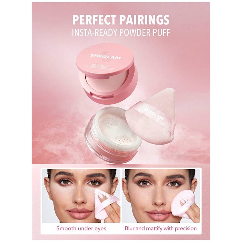 پودر فیکس صورتی شیگلم مدل Sheglam Pink Setting Powder - فروشگاه ارایشی ...